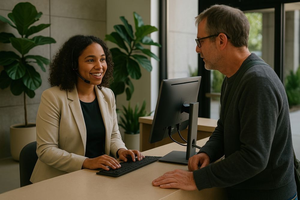 Friendly Customer Service Interaction Free Photo Rawpixel