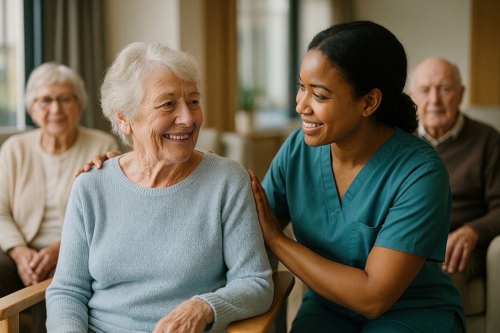 Elderly care compassion connection smiles | Free Photo - rawpixel