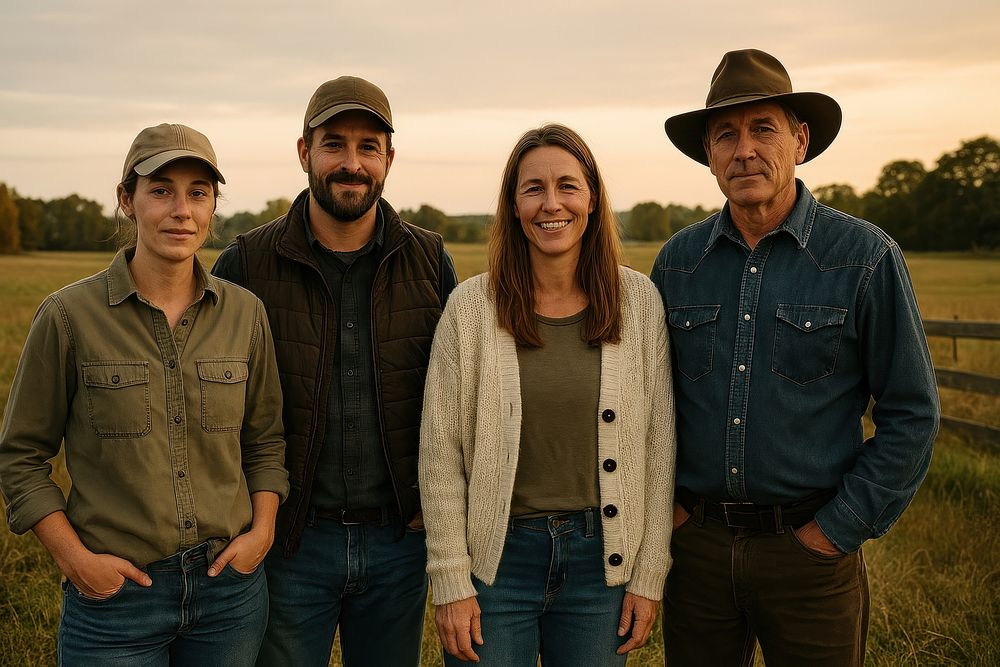 Family farming portrait outdoors | Free Photo - rawpixel