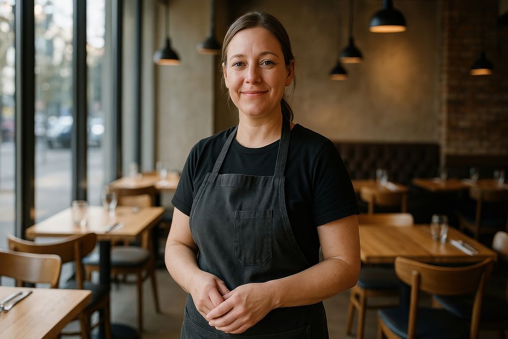 Chef smiling in restaurant. | Free Photo - rawpixel