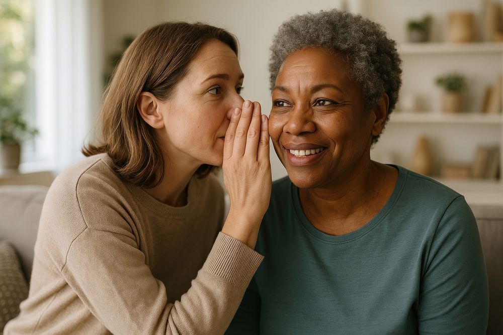 Whispering secrets between friends | Free Photo - rawpixel