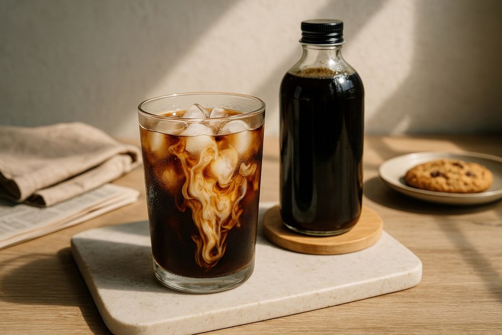 Refreshing iced coffee delight. | Free Photo - rawpixel