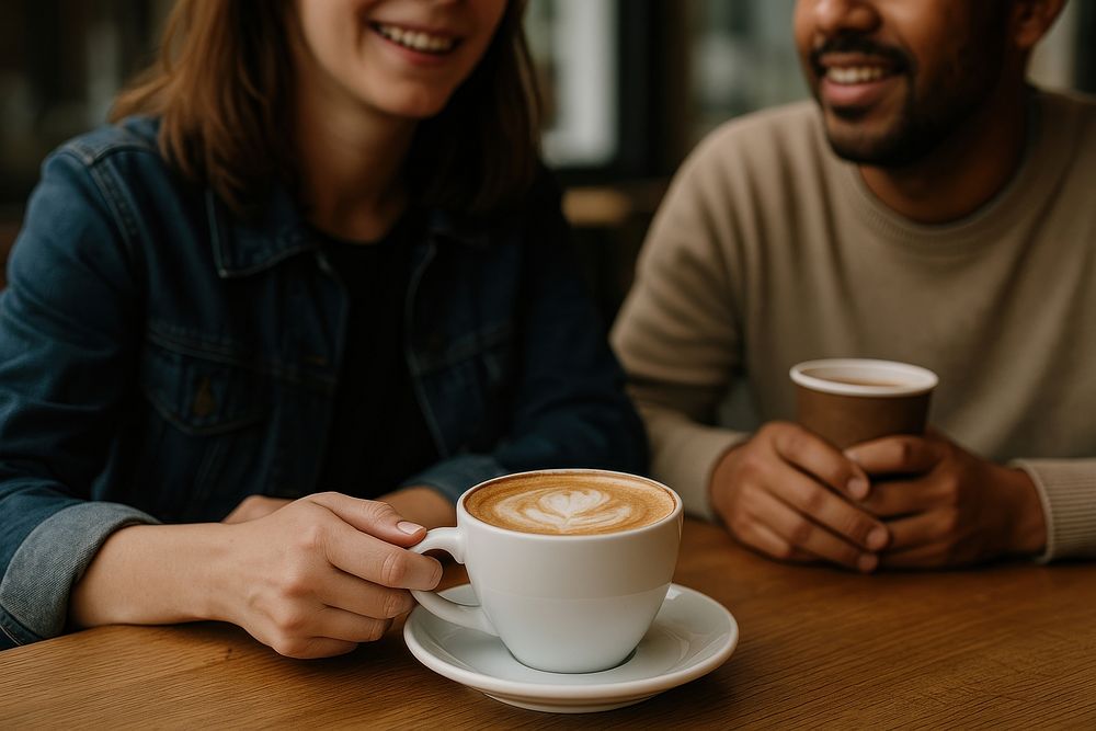 Cozy coffee shop conversation | Free Photo - rawpixel