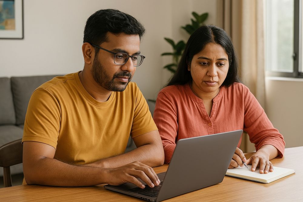 Focused couple using laptop. | Free Photo - rawpixel