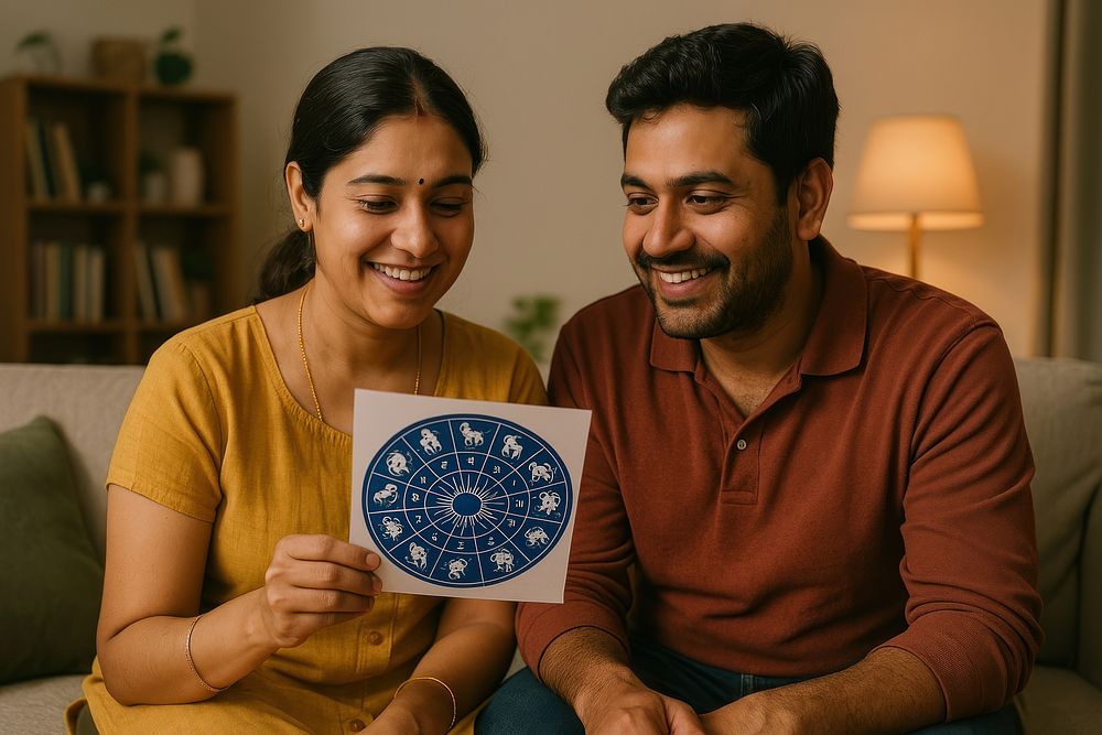 Couple explores astrology chart | Free Photo - rawpixel