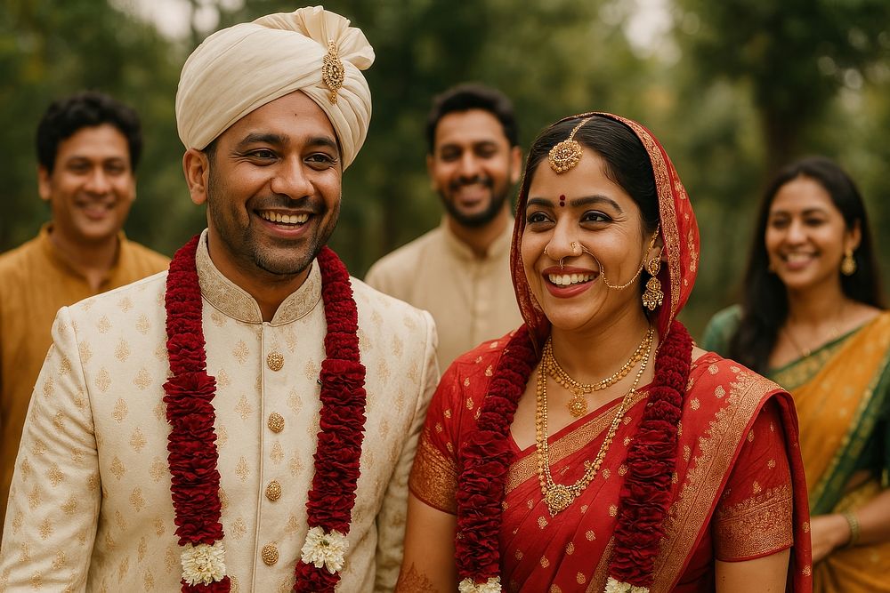 Joyful traditional Indian wedding celebration | Free Photo - rawpixel