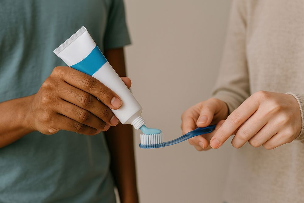 Toothpaste application on toothbrush | Free Photo - rawpixel