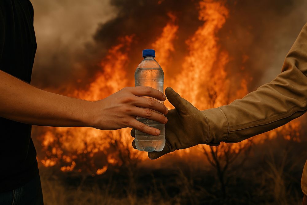 Aid during wildfire emergency scene | Free Photo - rawpixel