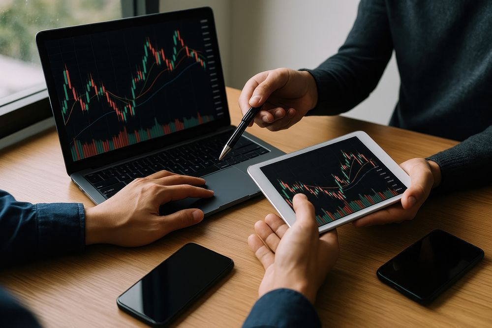 Collaborative financial market analysis | Free Photo - rawpixel