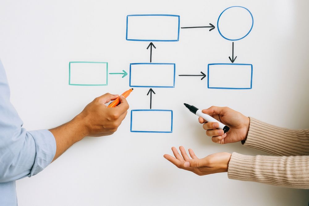 Collaborative flowchart design process | Free Photo - rawpixel