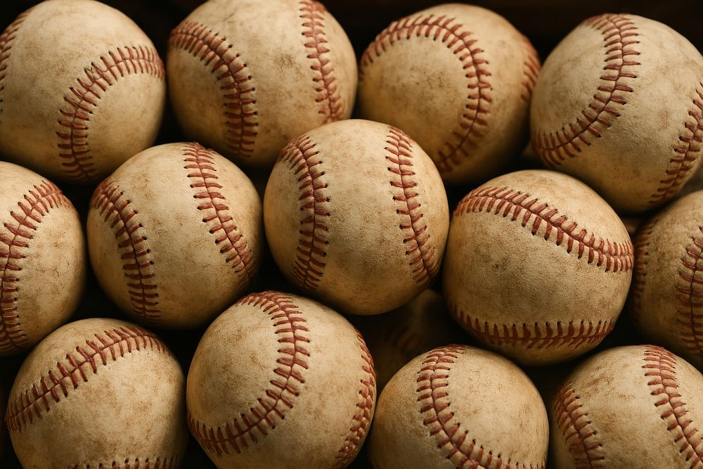 Vintage baseballs grouped together | Free Photo - rawpixel