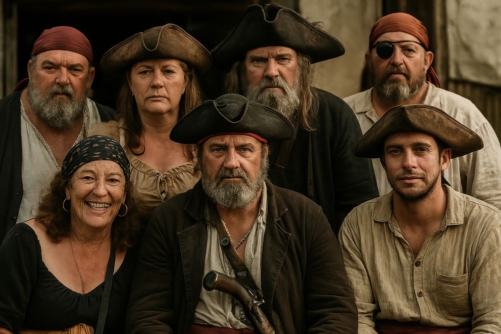 Group of historical pirates | Free Photo - rawpixel