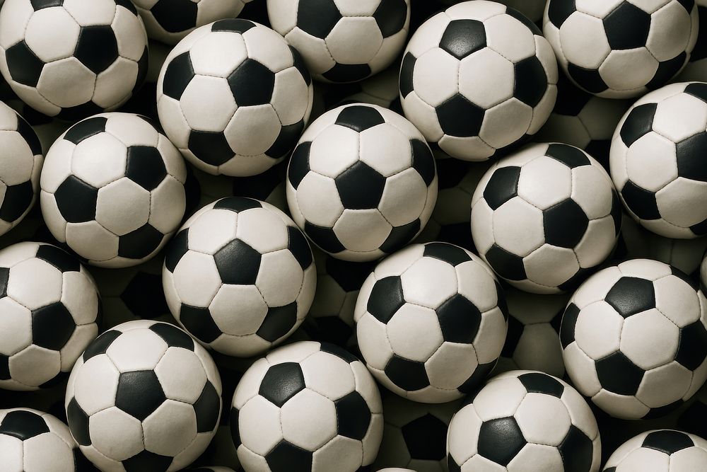 Multiple soccer balls pattern. | Free Photo - rawpixel
