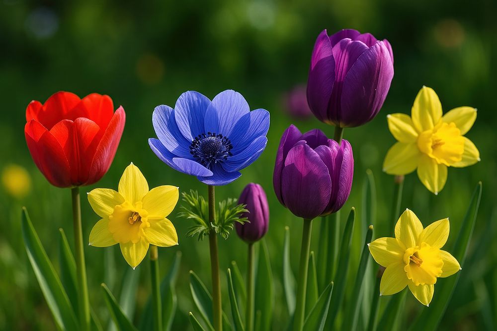 Vibrant spring flowers bloom beautifully. | Free Photo - rawpixel