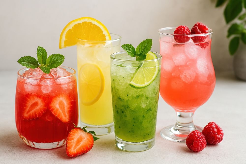 Refreshing colorful fruity beverages | Free Photo - rawpixel