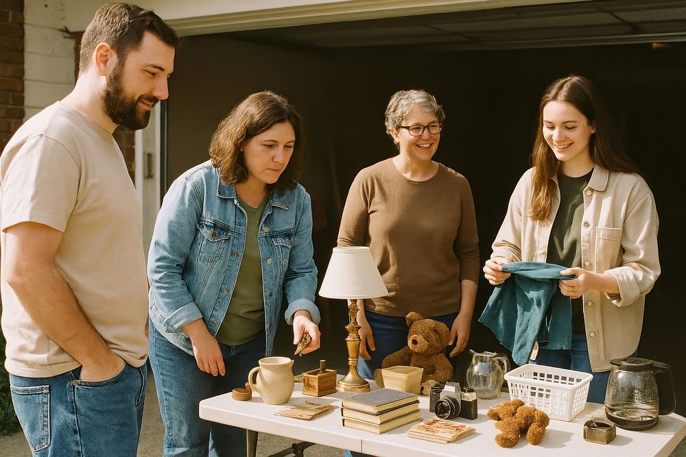 Friendly garage sale gathering | Free Photo - rawpixel