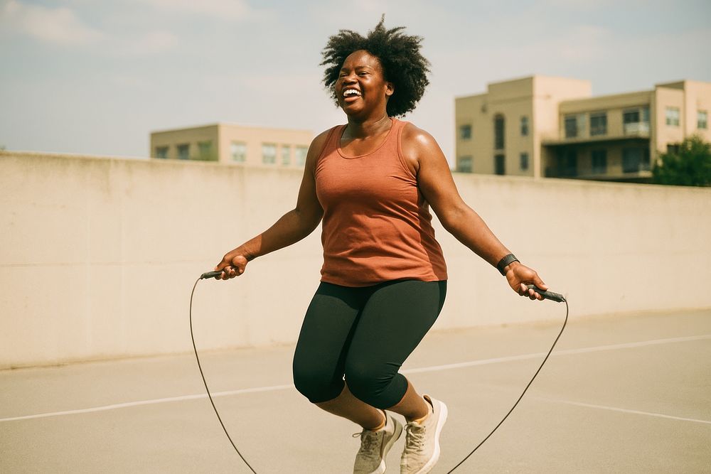 Joyful outdoor jump rope exercise | Free Photo - rawpixel