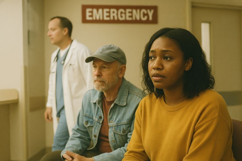 Worried people in hospital. | Free Photo - rawpixel