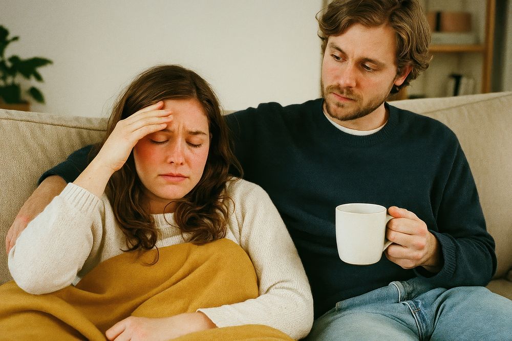 Comfort, concern, support, headache, relationship | Free Photo - rawpixel