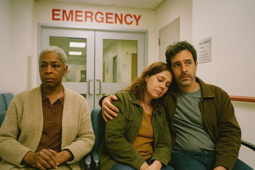 Worried family in hospital. | Free Photo - rawpixel