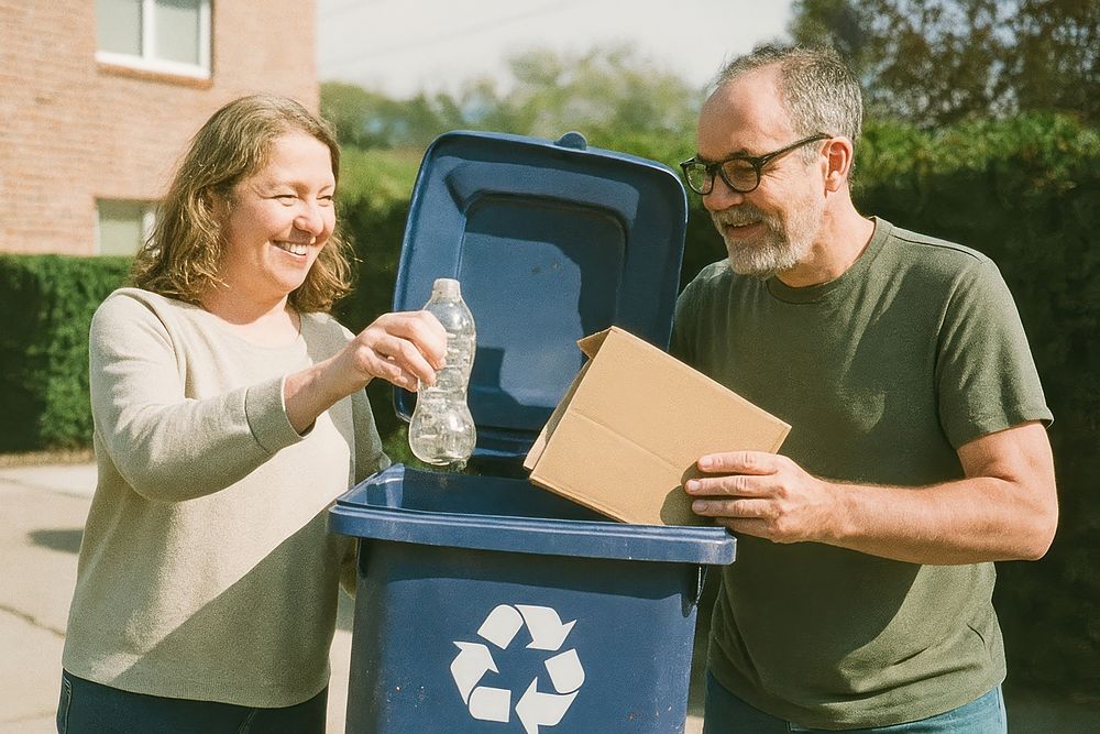 Eco-friendly recycling teamwork outdoors | Free Photo - rawpixel