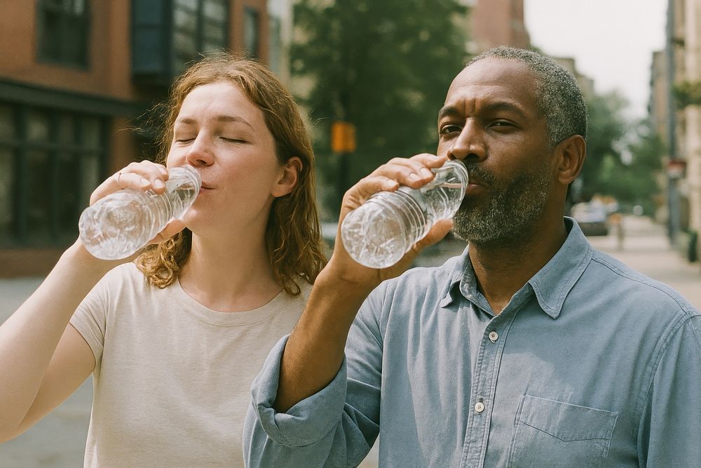 Diverse people drinking water. | Free Photo - rawpixel