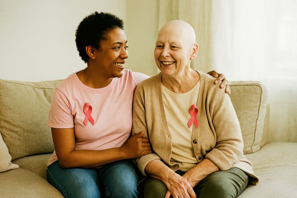 Supportive cancer awareness embrace | Free Photo - rawpixel