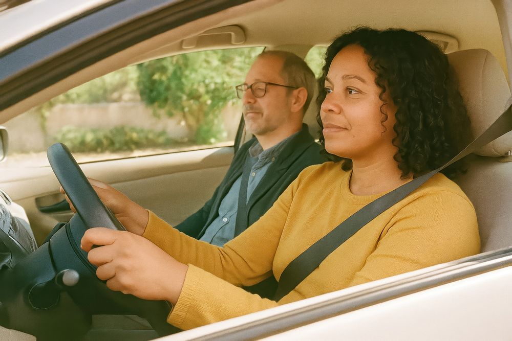 Driving lesson with instructor | Free Photo - rawpixel