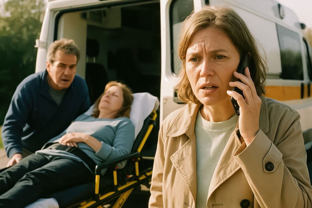 Emergency response scene depicted vividly. | Free Photo - rawpixel