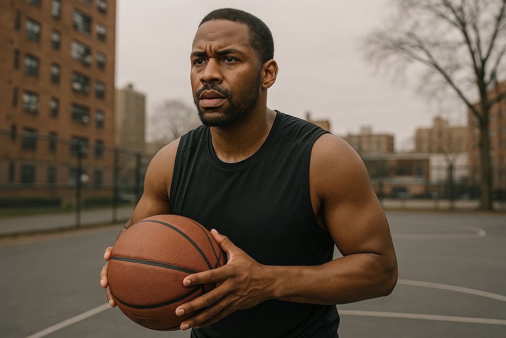 Focused basketball player outdoors. | Free Photo - rawpixel