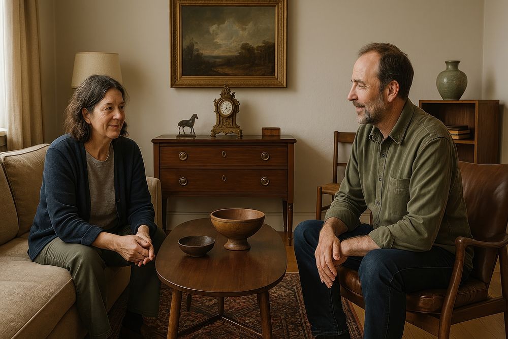 Cozy living room conversation | Free Photo - rawpixel