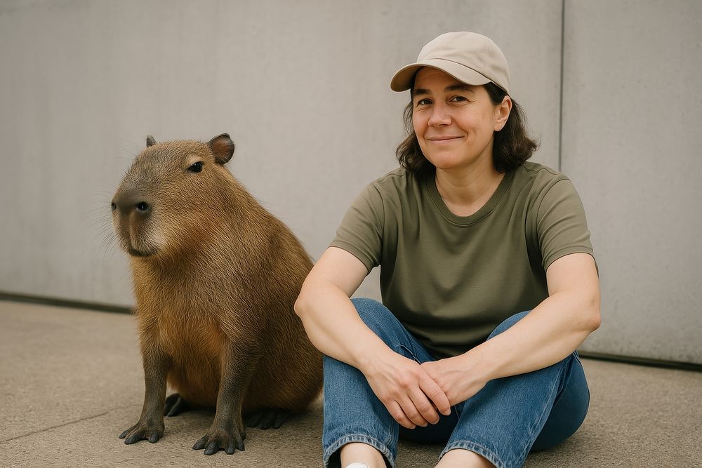 Capybara companion outdoor friendship | Free Photo - rawpixel