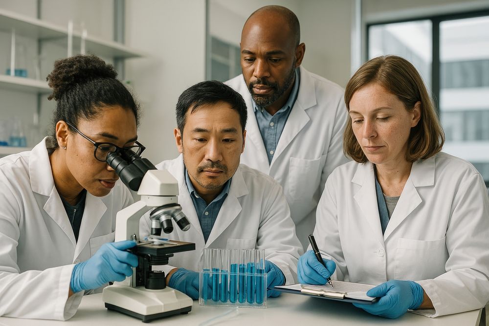 Diverse scientists collaborating in laboratory. | Free Photo - rawpixel