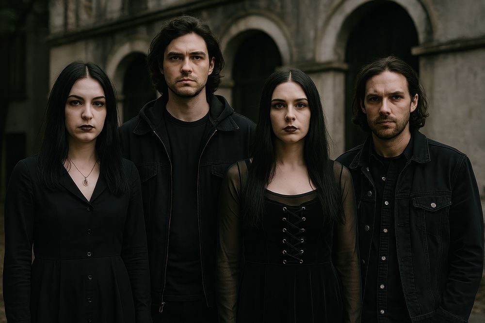 Gothic group portrait outdoors | Free Photo - rawpixel