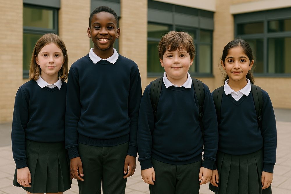 Happy diverse school children smiling | Free Photo - rawpixel