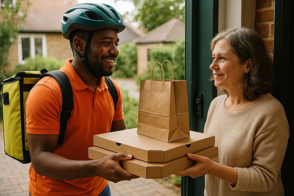 Delivery service customer interaction | Free Photo - rawpixel
