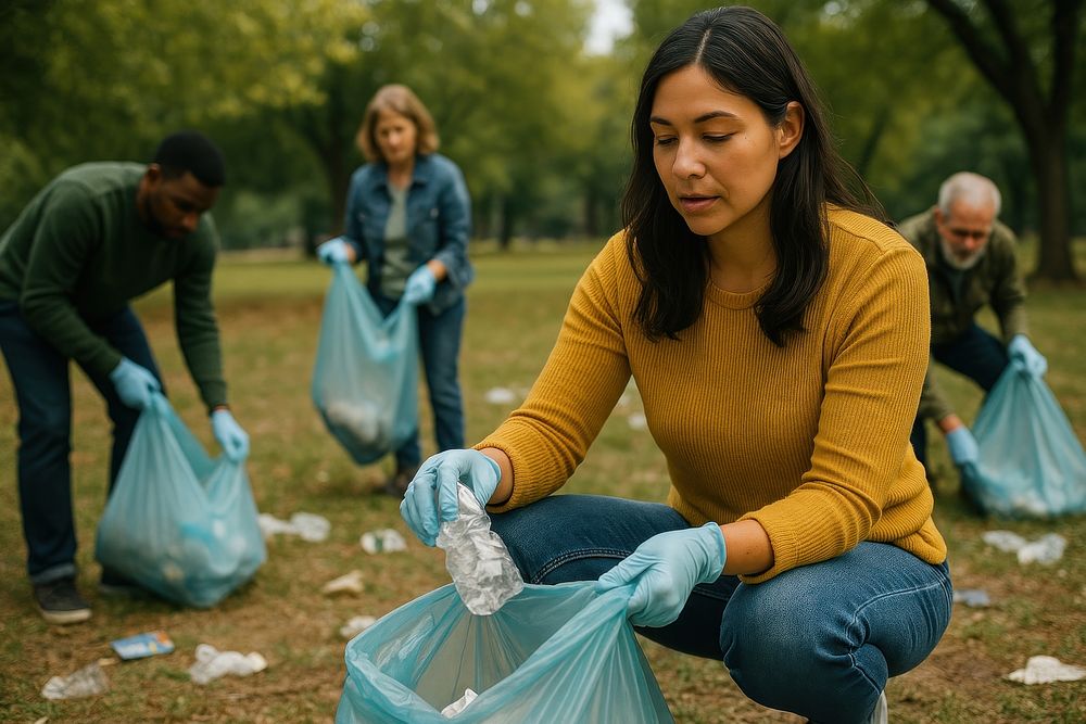 Community cleanup volunteers park | Free Photo - rawpixel