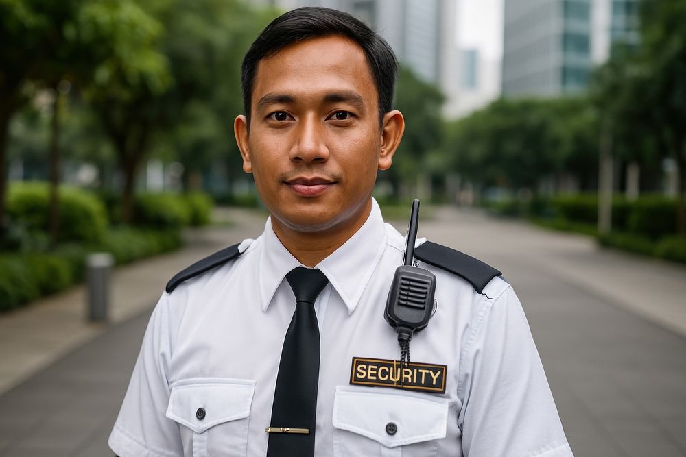 Professional security guard outdoors | Free Photo - rawpixel