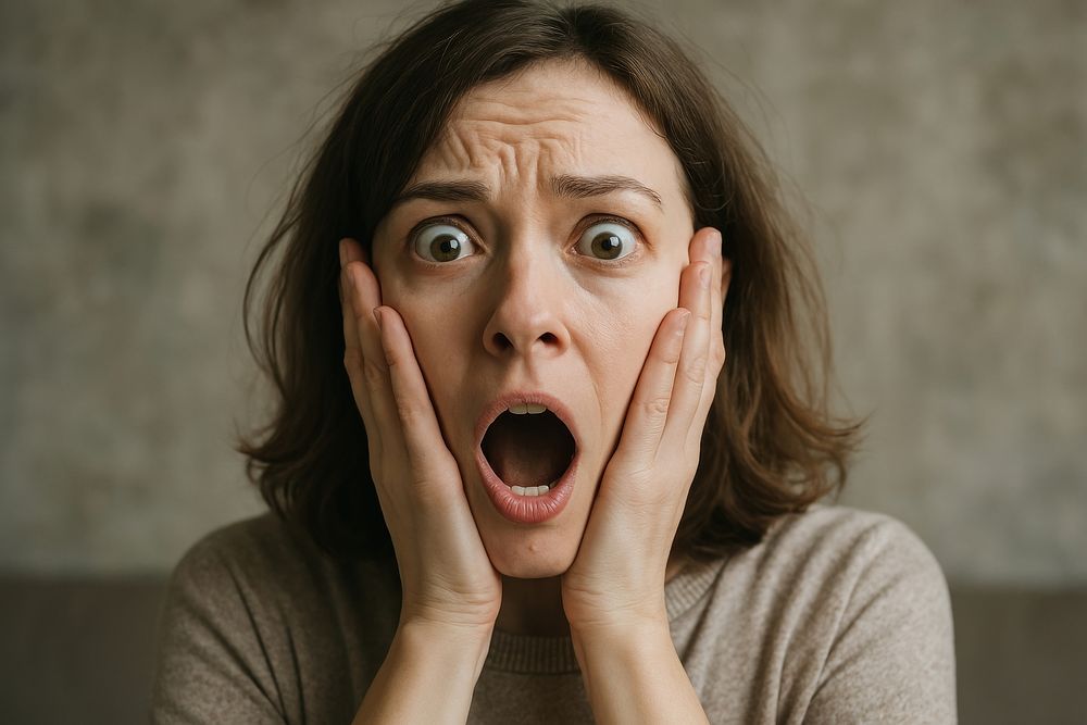 Surprised woman expressing shock | Free Photo - rawpixel