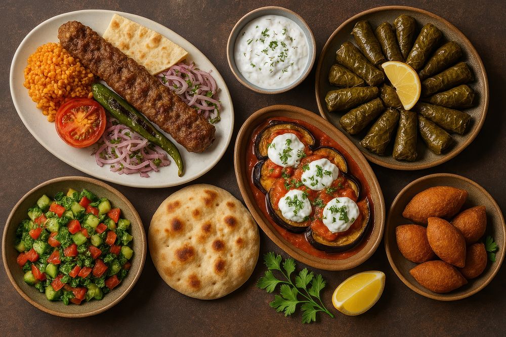 Authentic Middle Eastern cuisine spread. | Free Photo - rawpixel