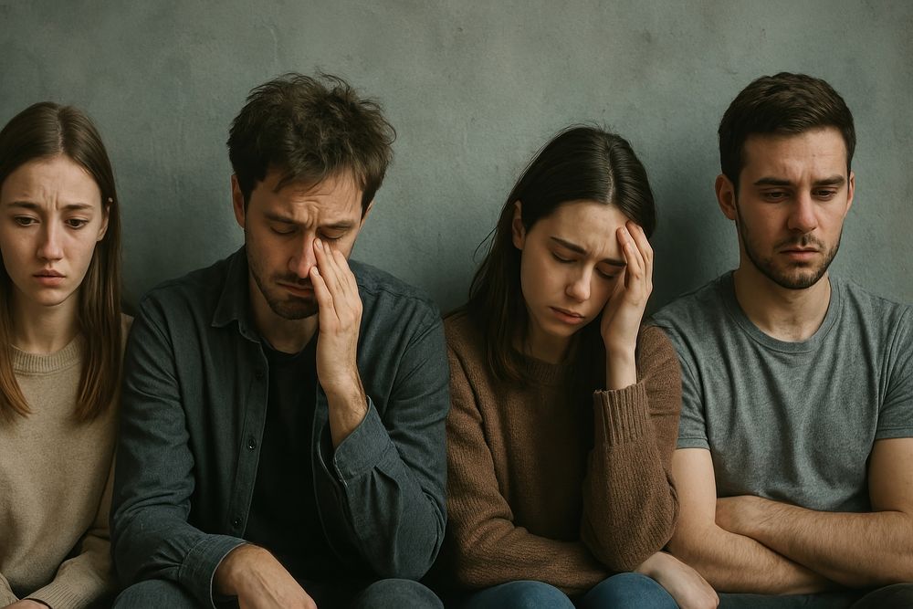 Group expressing emotional distress. | Free Photo - rawpixel