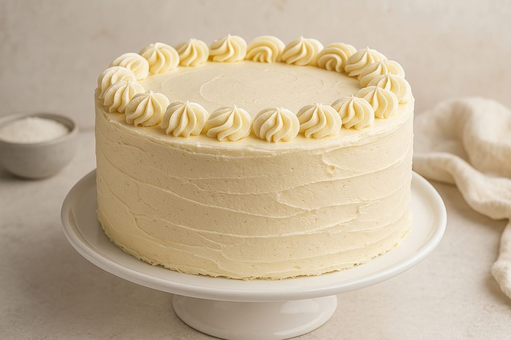 Elegant vanilla frosted cake | Free Photo - rawpixel
