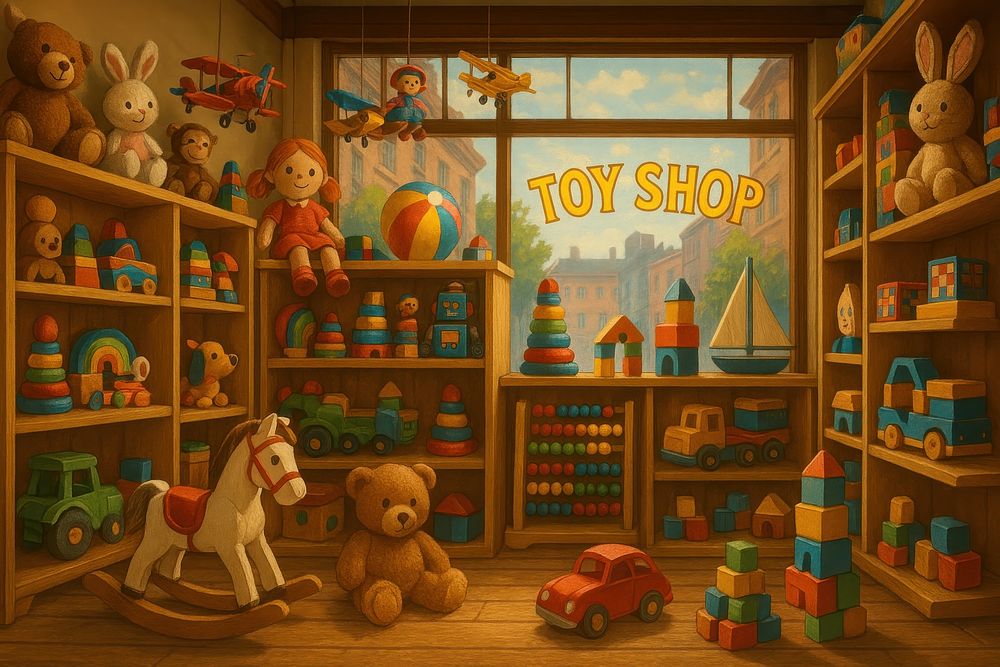 Charming vintage toy shop scene. | Free Photo - rawpixel