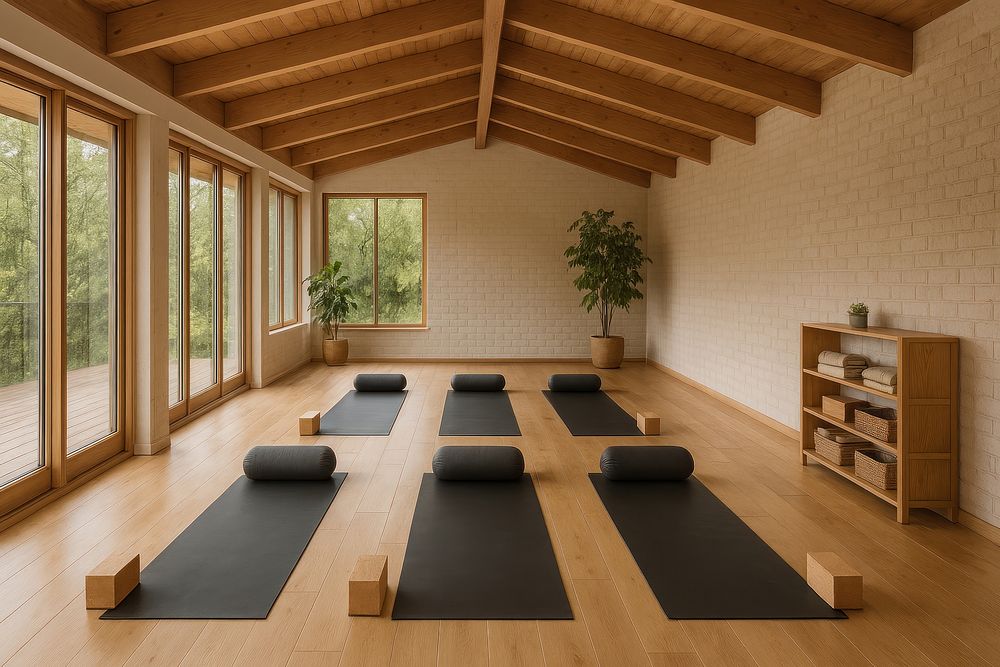 Serene yoga studio retreat | Free Photo - rawpixel