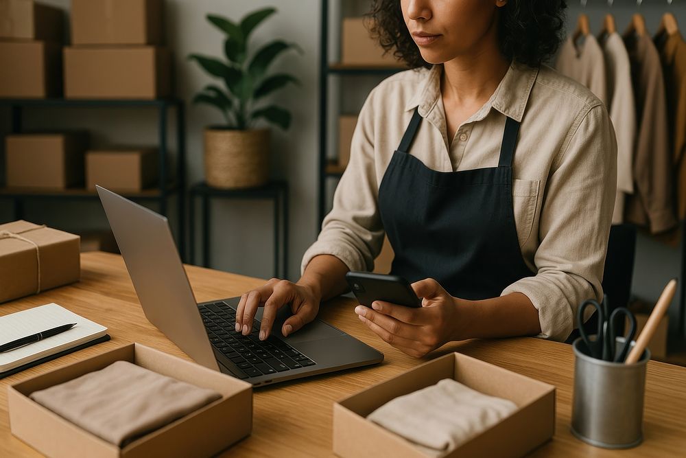 Small business owner packaging orders. | Free Photo - rawpixel