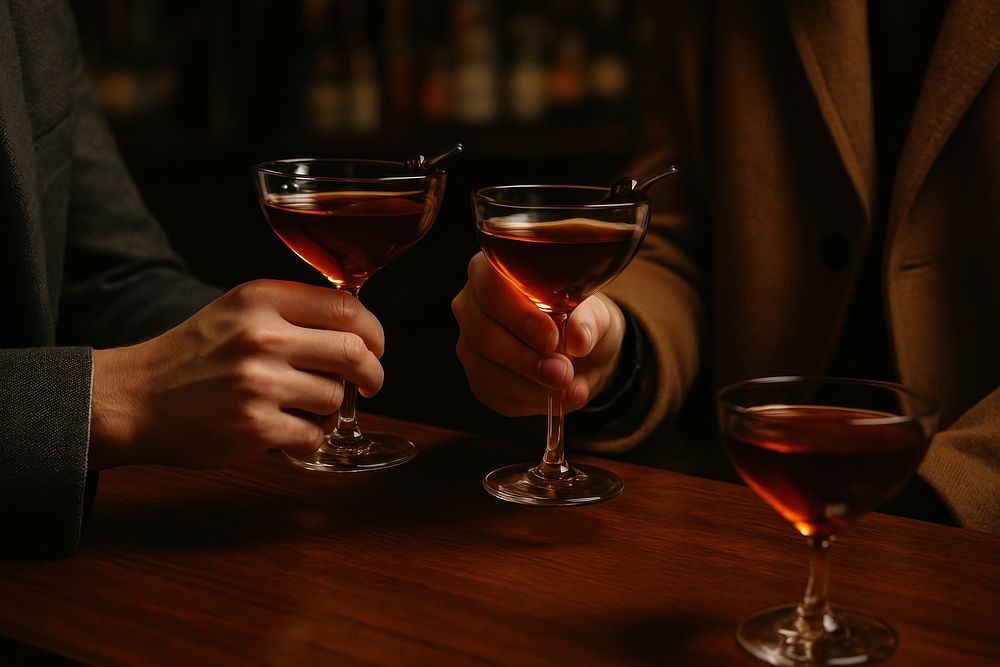 Elegant cocktail toast scene | Free Photo - rawpixel