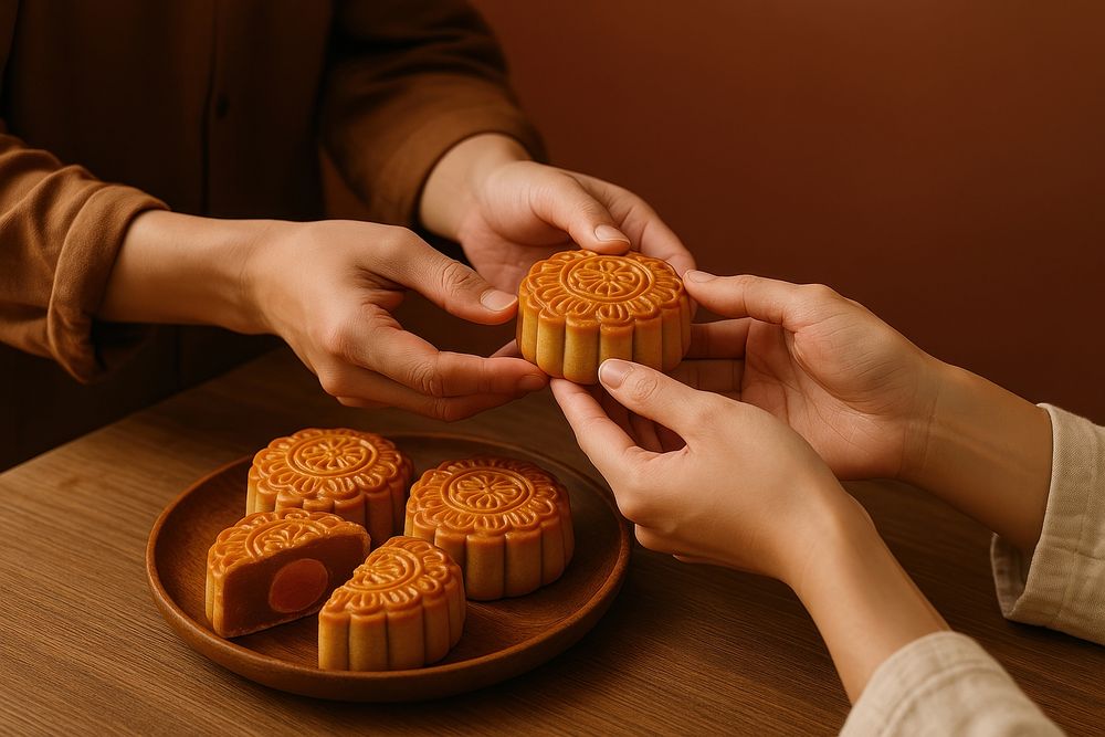 Traditional mooncake sharing ritual | Free Photo - rawpixel