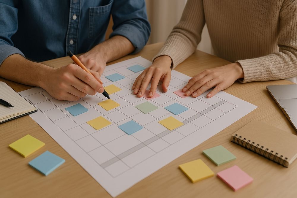 Collaborative planning with sticky notes. | Free Photo - rawpixel