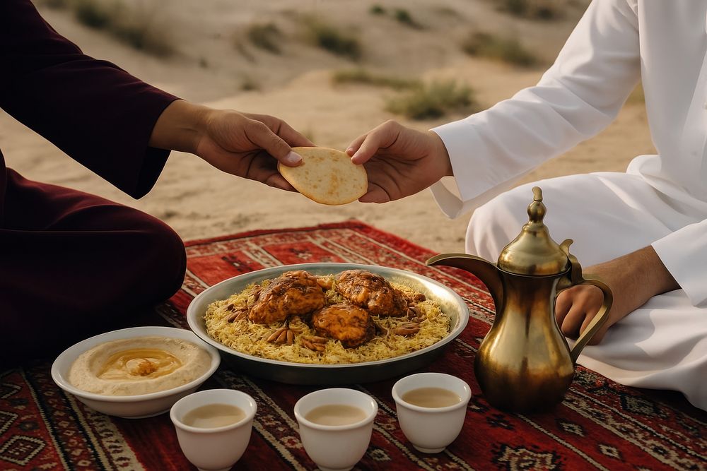 Traditional desert meal sharing | Free Photo - rawpixel