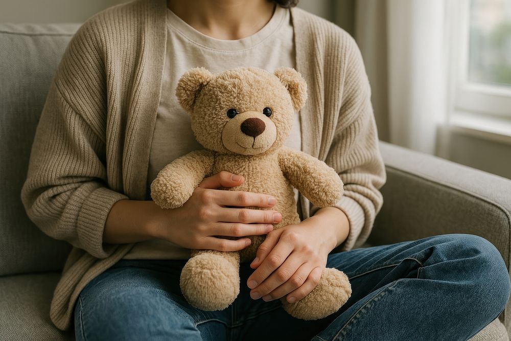 Cozy cuddling teddy bear | Free Photo - rawpixel